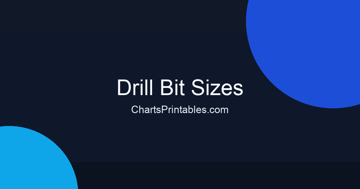 Drill Bit Sizes Chart (Fractional, Wire, Letter) | #36 & #44 Size Guide ...